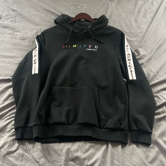 Jackets & Coats | Black Hoodie Night Addict | Poshmark